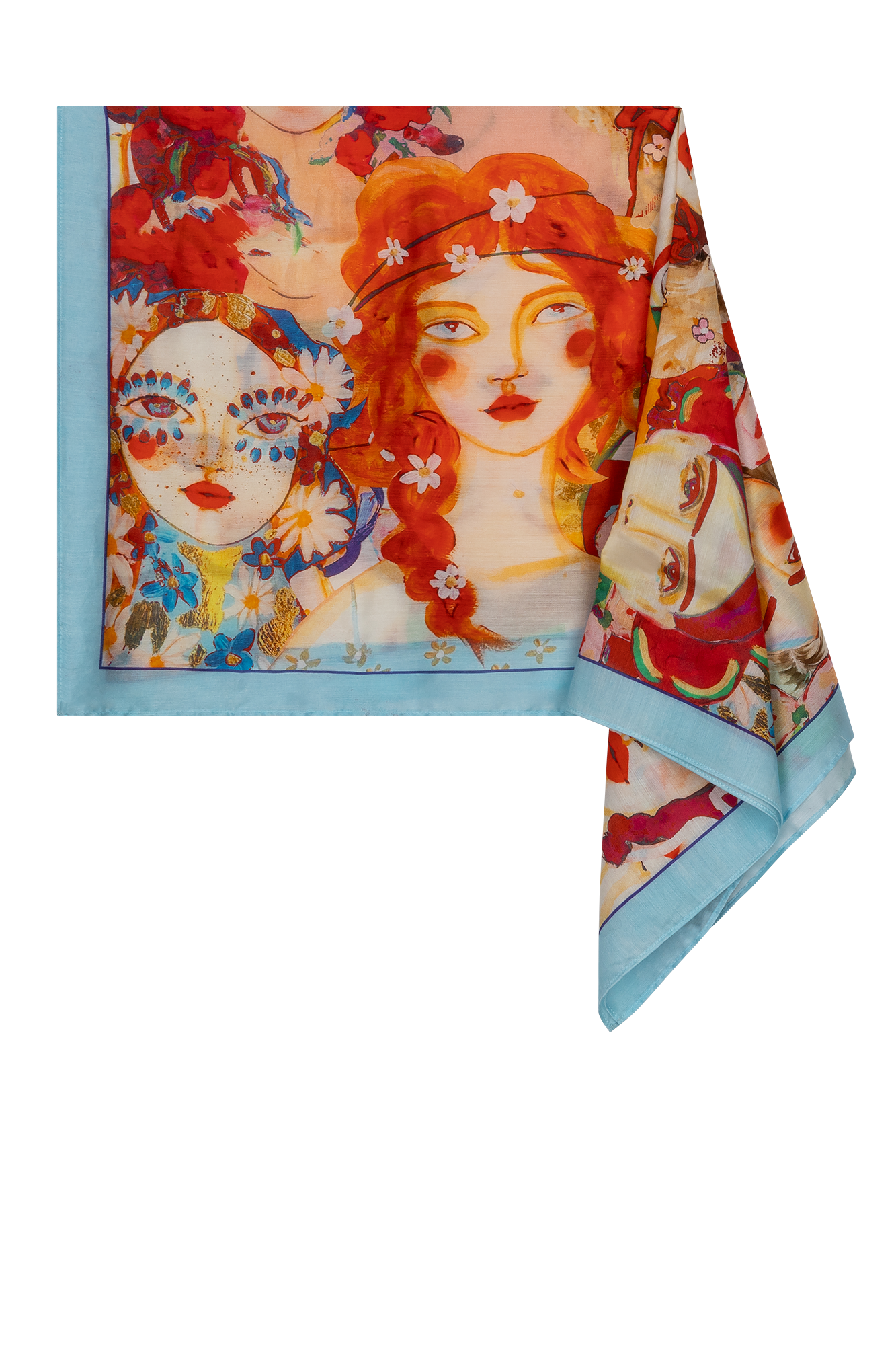 Grace Shawl Off-white Print – Purdey